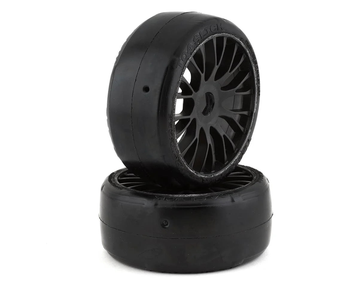 GRP Tires GT - TO4 Slick Belted Pre-Mounted 1/8 Buggy Tires (Black) (2 ...